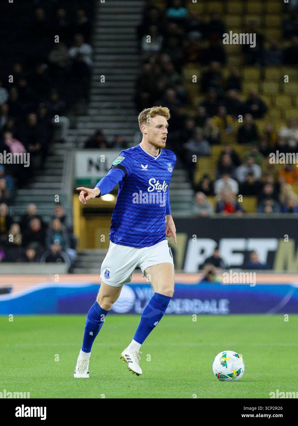 Jake O'Brien (15 Everton) on the ball during the Carabao Cup football ...