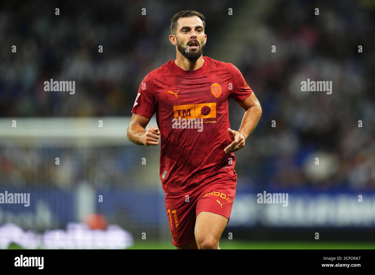 Luis Rioja of Valencia CF during the La Liga EA Sports match between ...