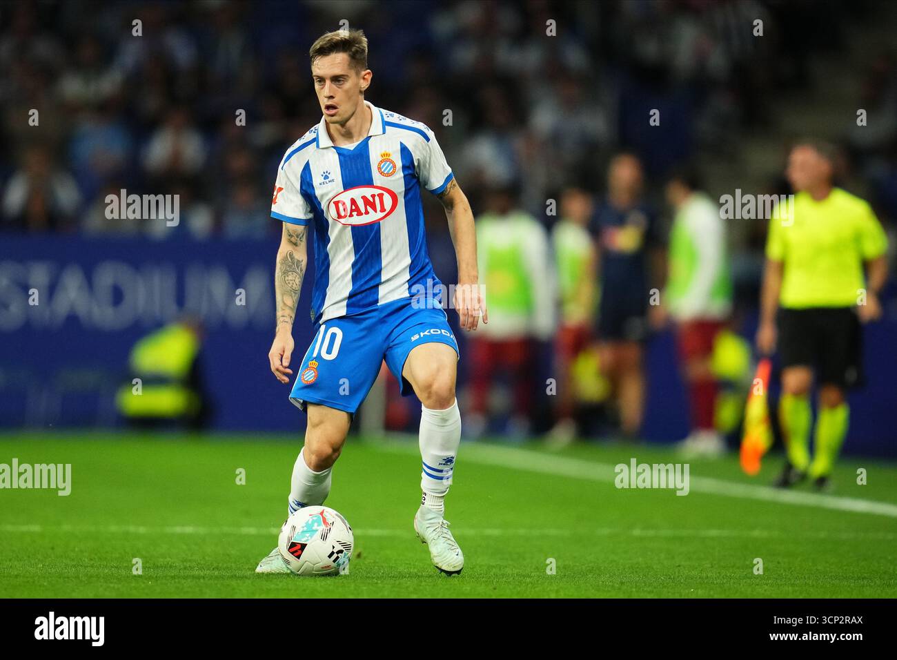 Pol Lozano of RCD Espanyol during the La Liga EA Sports match between ...
