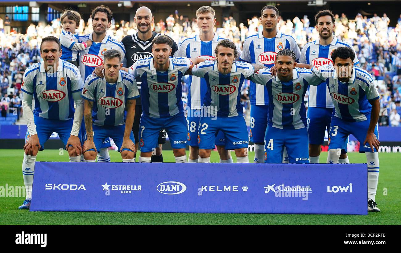 RCD Espanyol team group during the La Liga EA Sports match between RCD ...