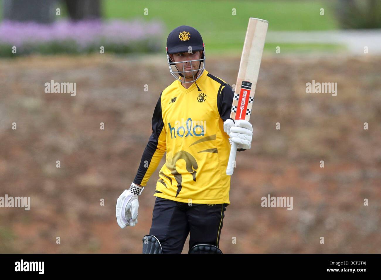 Sam Fanning of Western Australia celebrates 50 runs during the One Day ...