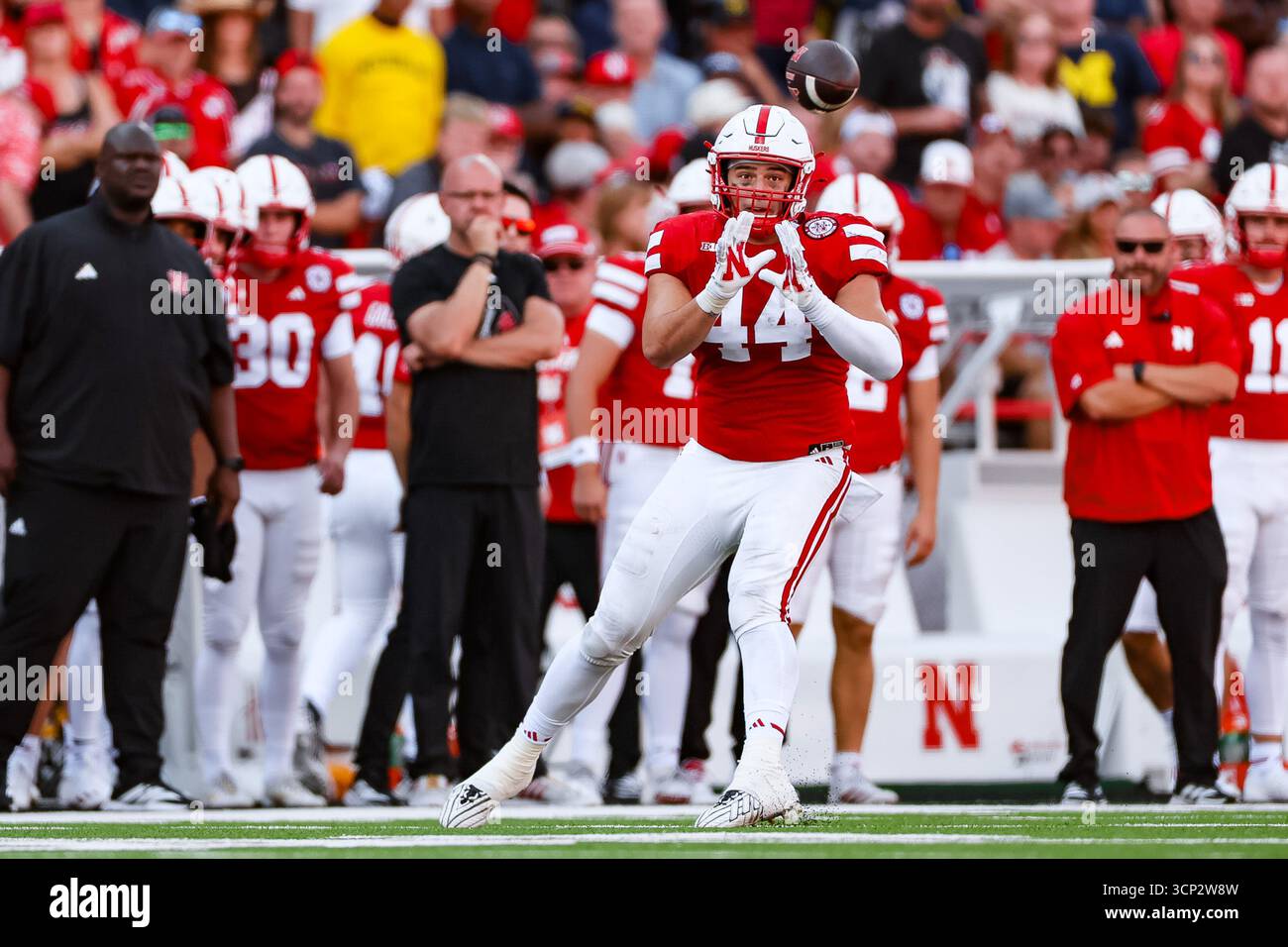 September 20, 2025 Lincoln, NE. U.S. - Nebraska Cornhuskers tight end ...