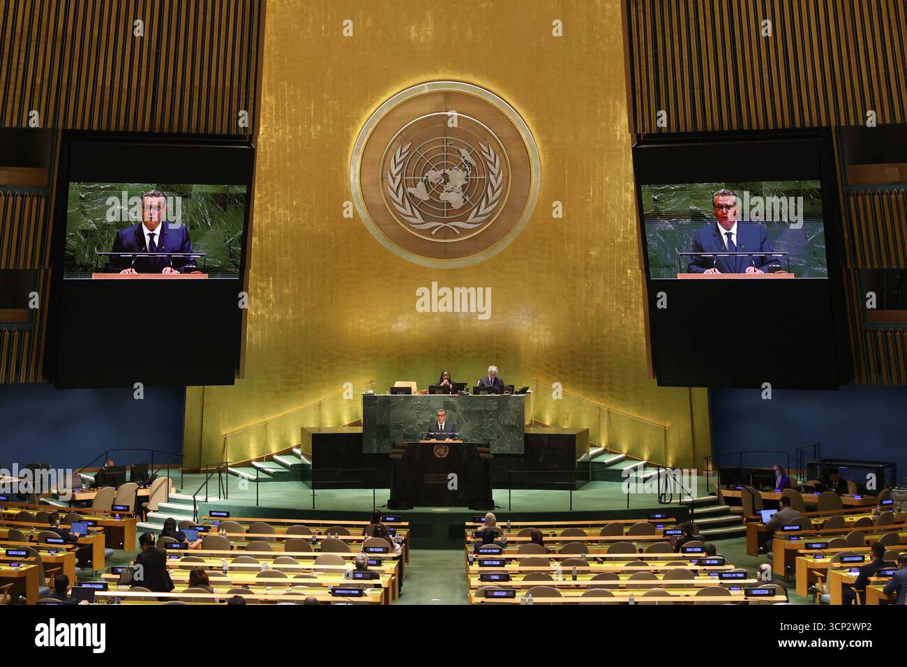 Morocco's Prime Minister Aziz Akhannouch addresses the 80th session of ...