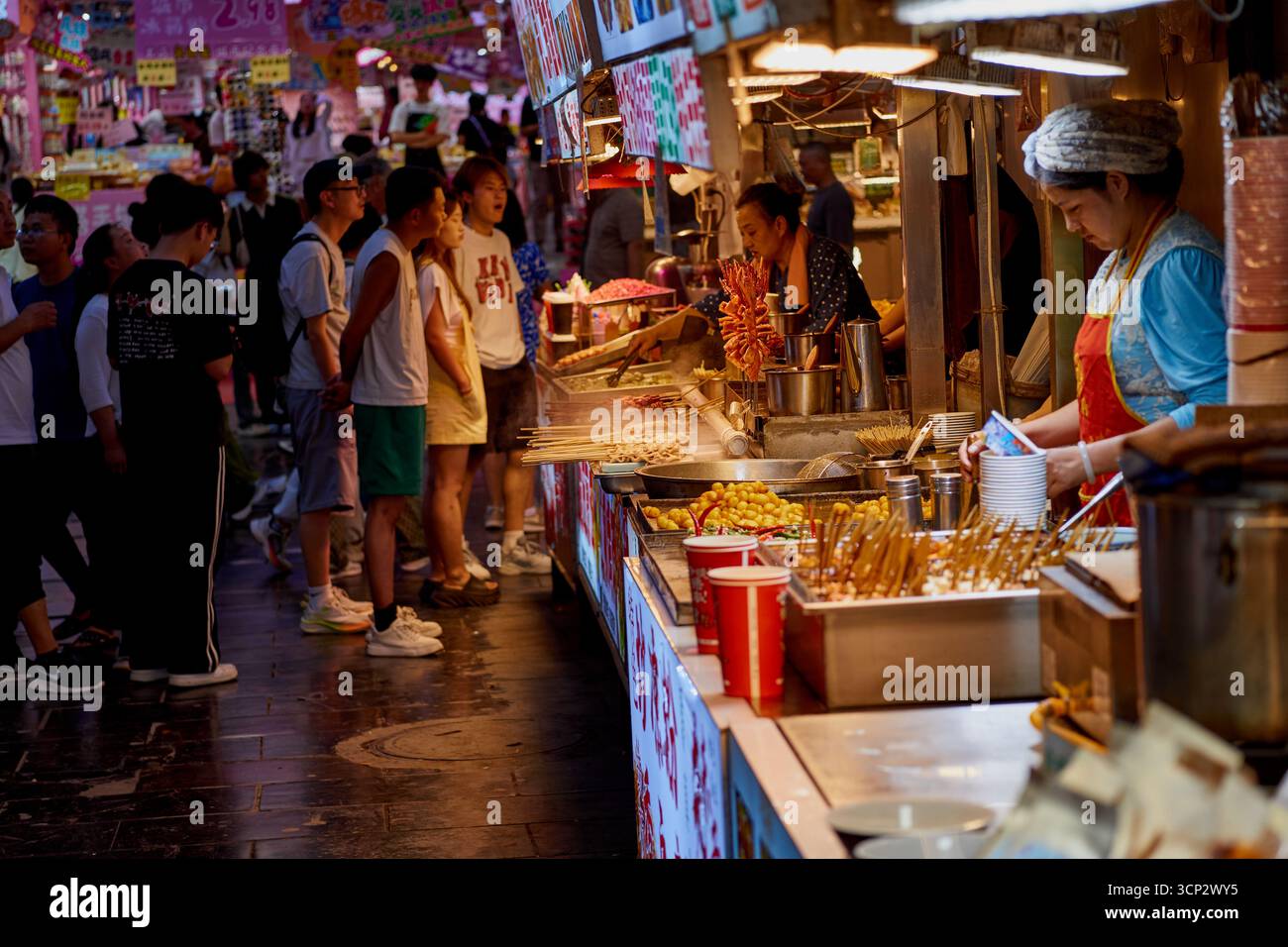 Muslim quarter food street in Xi’an Stock Photo - Alamy