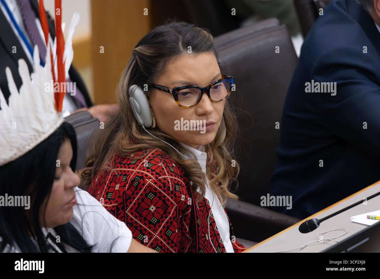 First Lady Janja Lula alongside Sonia Guajajara, Minister of Indigenous ...