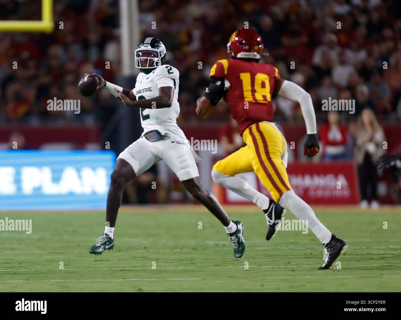 September 20, 2025 Michigan State Spartans quarterback Aidan Chiles (2 ...