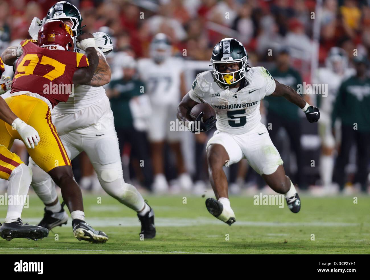 September 20, 2025 Michigan State Spartans running back Makhi Frazier ...