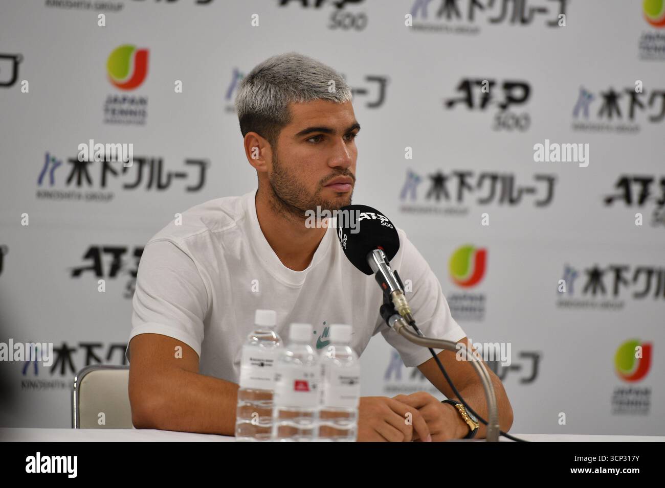 Tokyo, Japan. 24th September, 2025. Carlos Alcaraz during the press ...