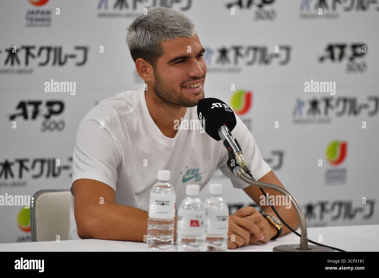 Tokyo, Japan. 24th September, 2025. Carlos Alcaraz during the press ...
