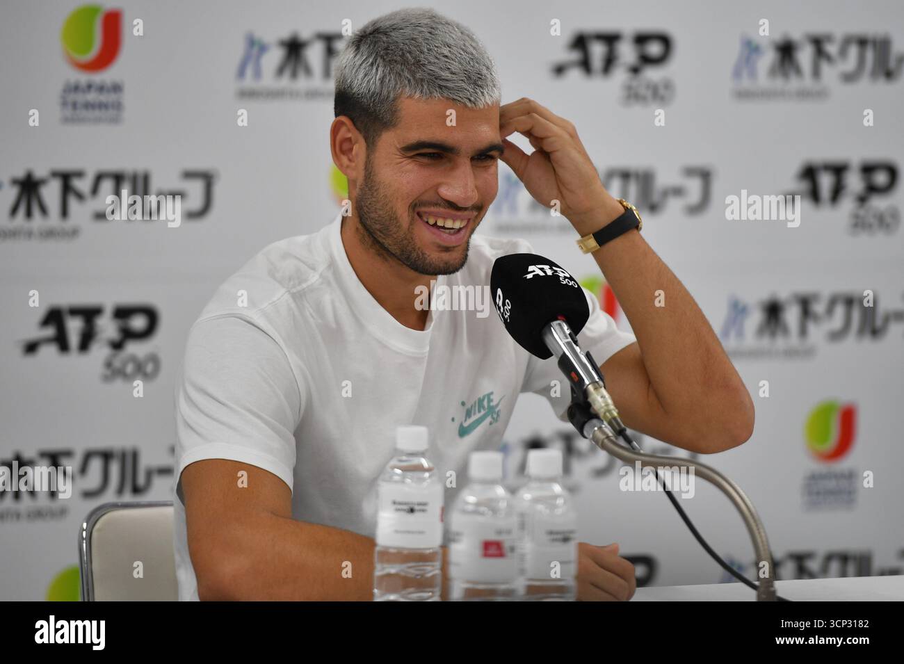 Tokyo, Japan. 24th September, 2025. Carlos Alcaraz during the press ...