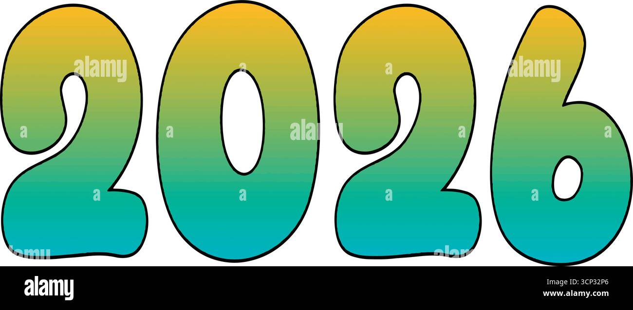 Digital illustration number 2026 hi-res stock photography and images ...