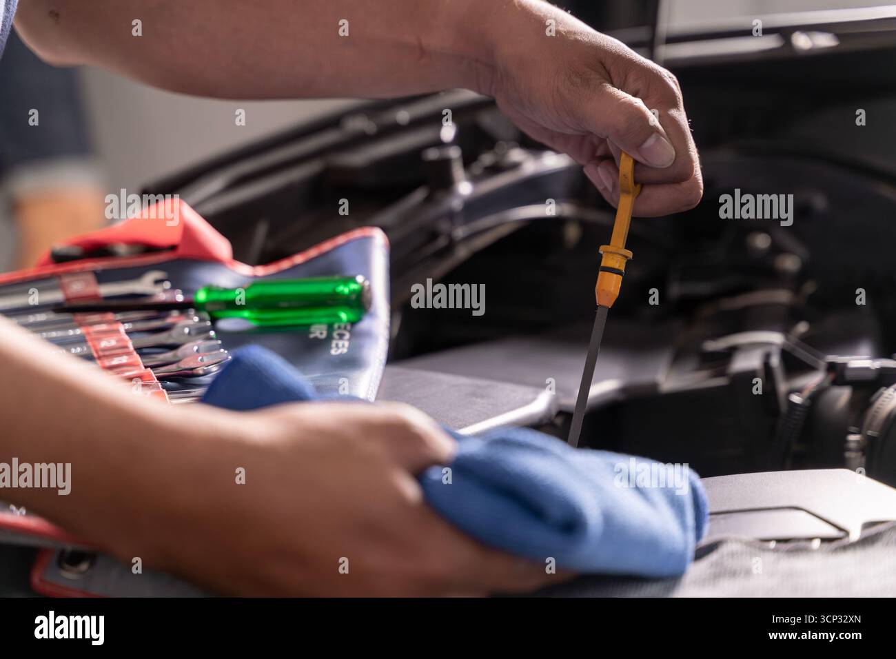 Engineer working notebook inspector checking hi-res stock photography ...