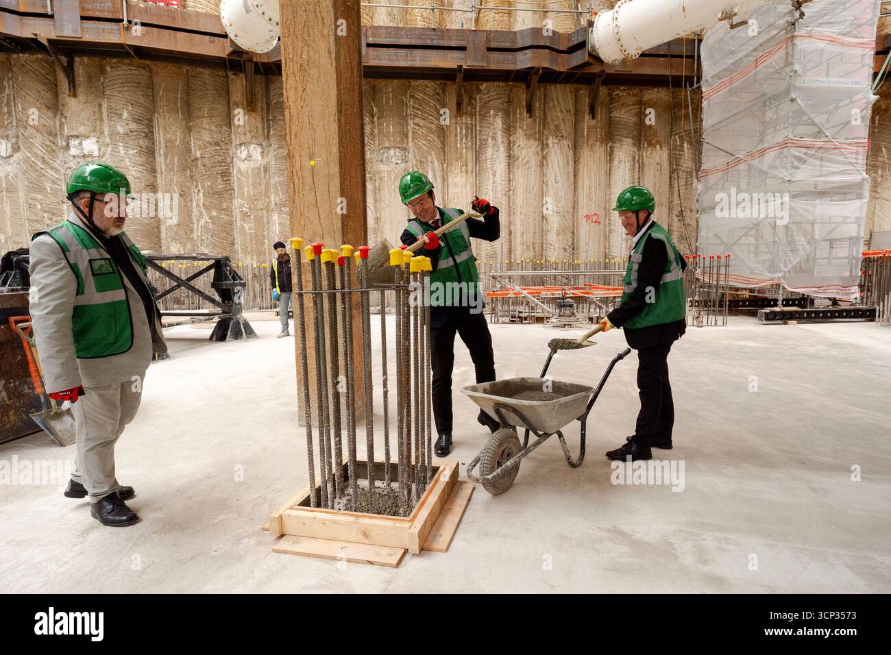 The 'Bottoming Out' ceremony is undertaken at the lowest structural ...