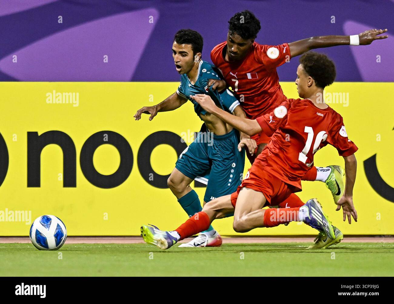 Doha, Qatar. 23rd Sep, 2025. Badr Abdulaziz Aldaoudi (R) and Mohamed ...