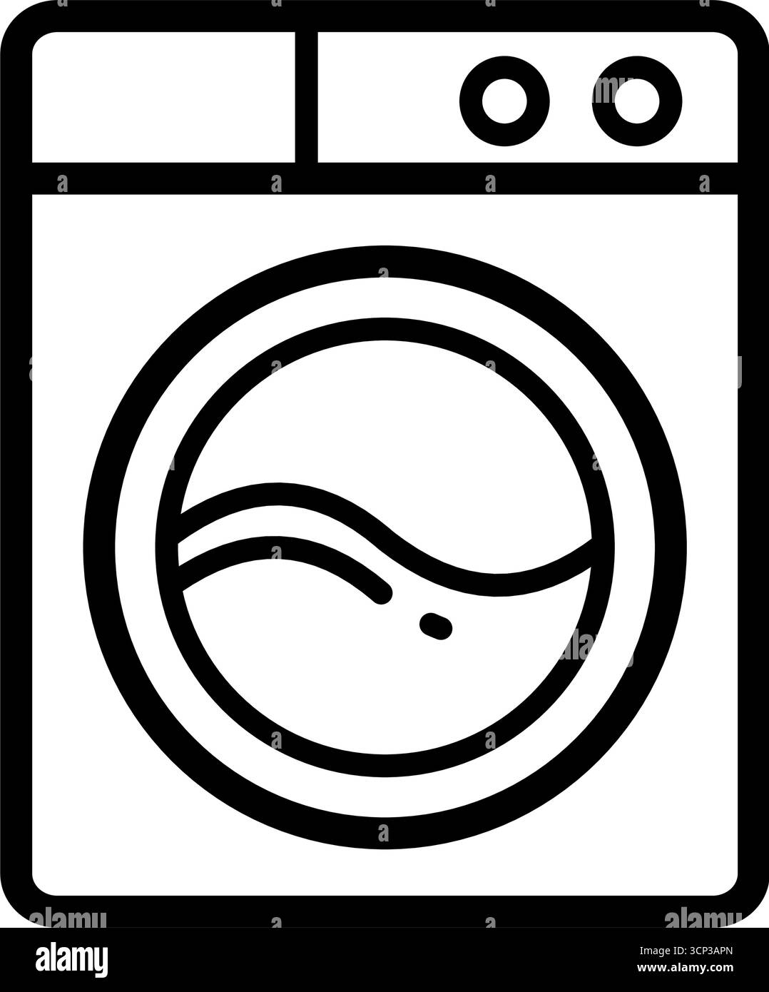 Washing machine cleaning clothes laundry Black and White Stock Photos ...