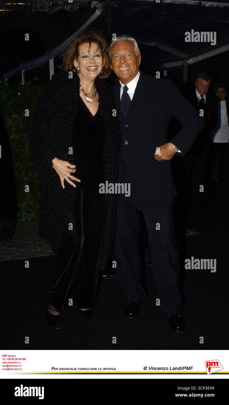 Mostra Armani alle Terme di Diocleziano Armani con Claudia Cardinale ...