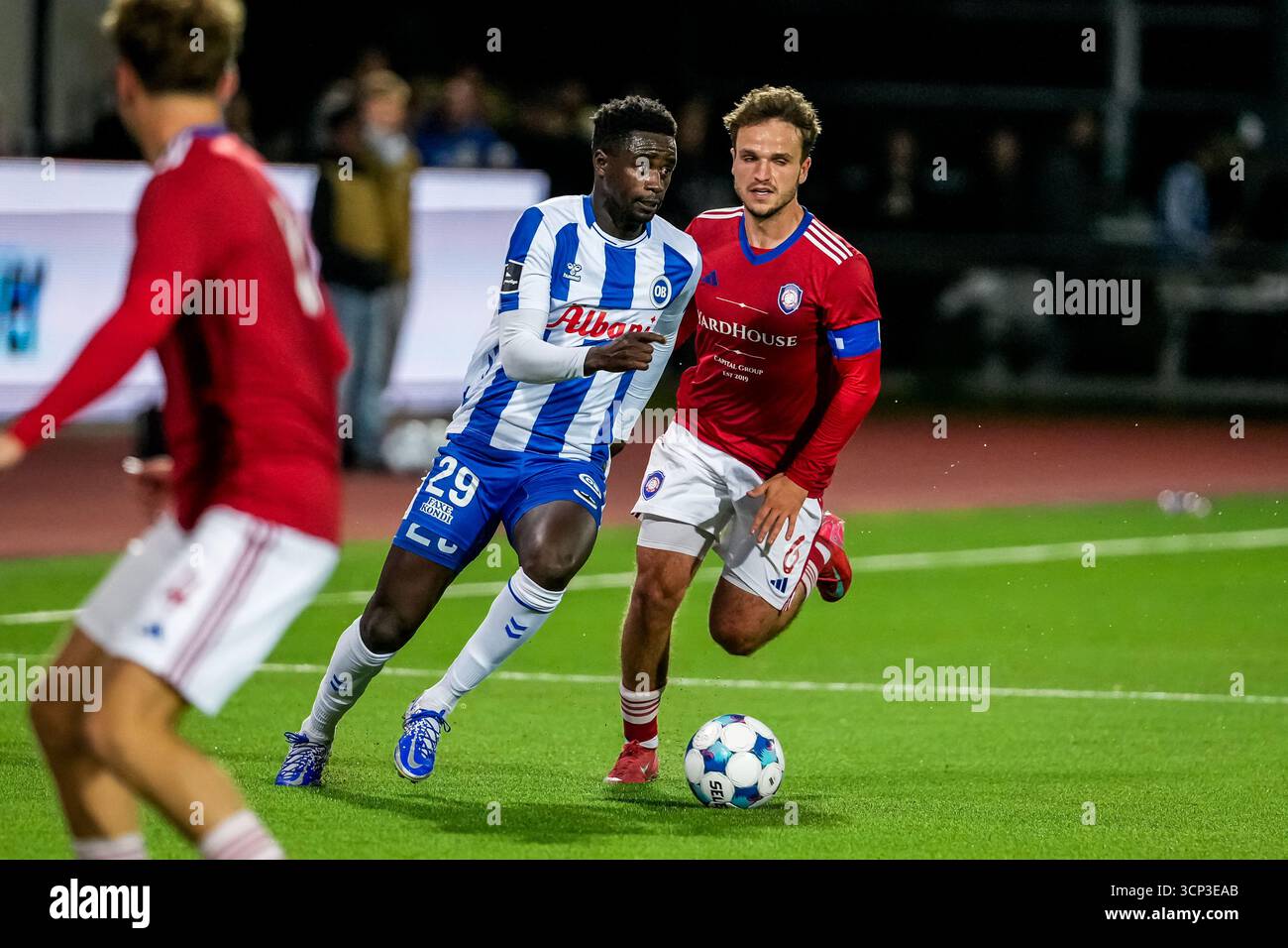 Copenhagen, Denmark. 23rd, September 2025. James Gomez (29) of Odense BK seen during the Oddset ...