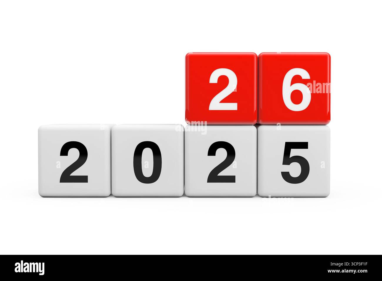 Transition from year 2025 2026 Cut Out Stock Images & Pictures - Alamy