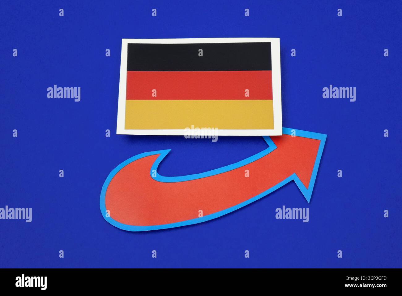 AfD-Logo und Deutschlandfahne Fotomontage: AfD-Logo und ...