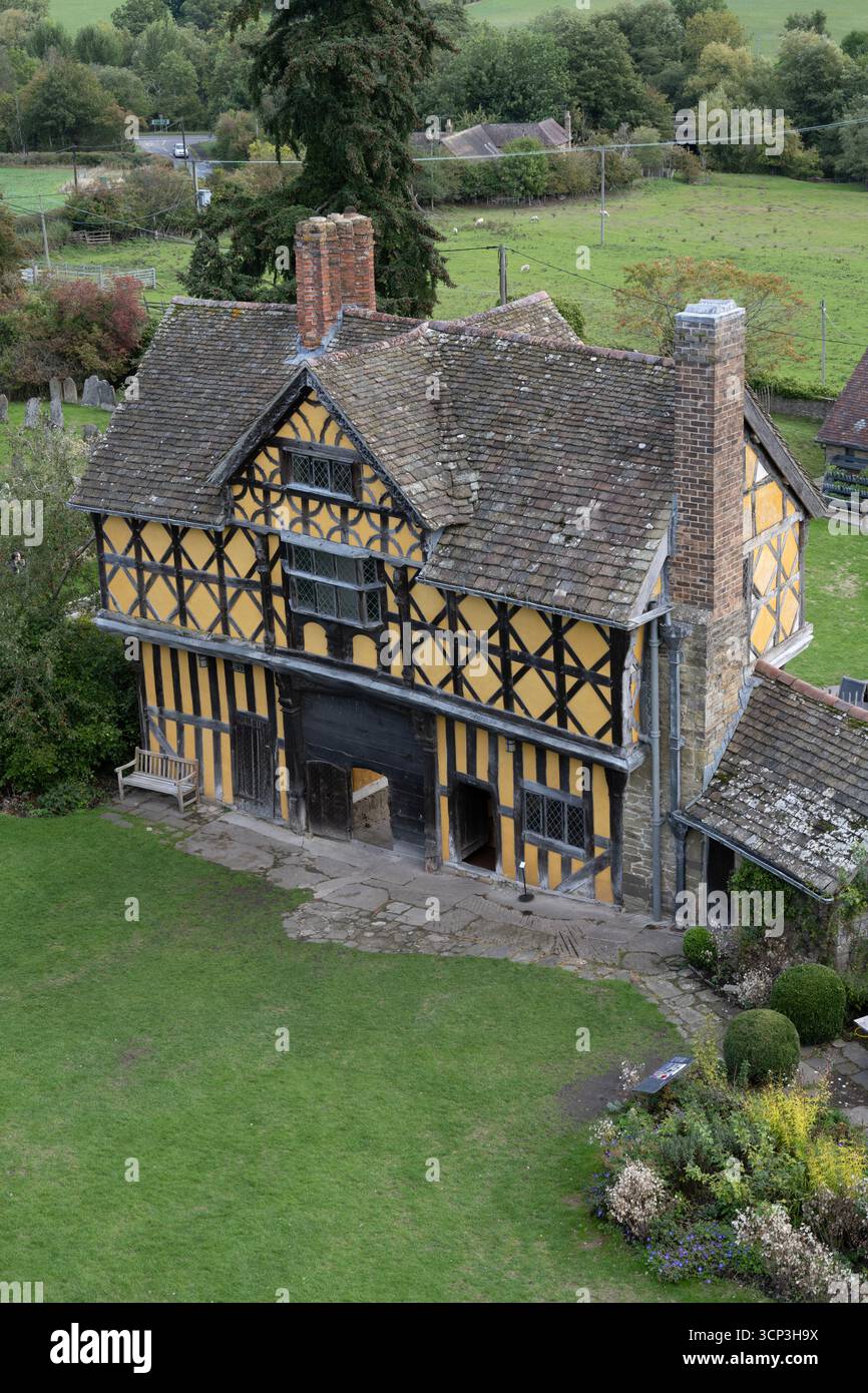 Stokesay Castle - fortified manor house - Stokesay, Shropshire, England ...