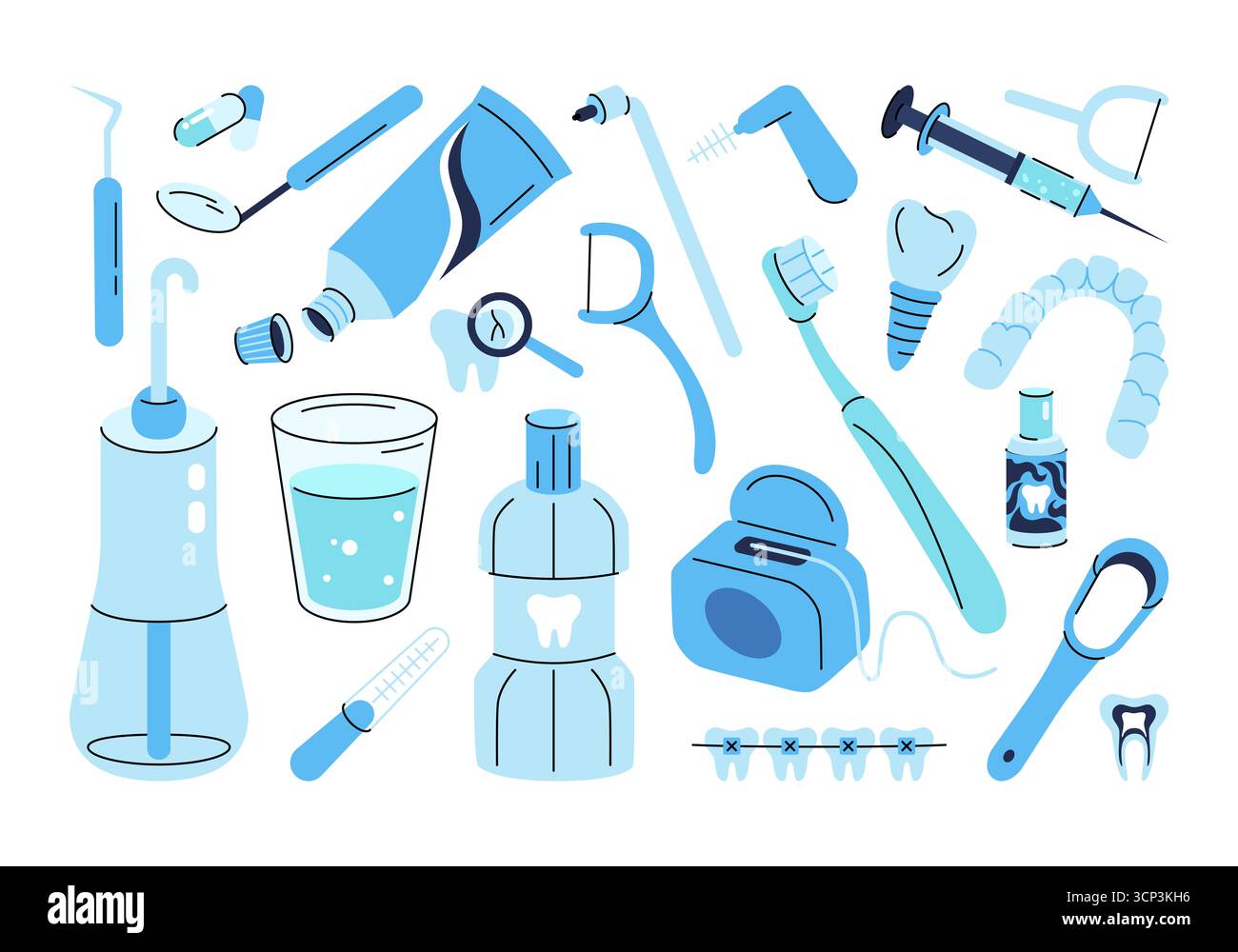 Oral hygiene concept mouth Cut Out Stock Images & Pictures - Alamy