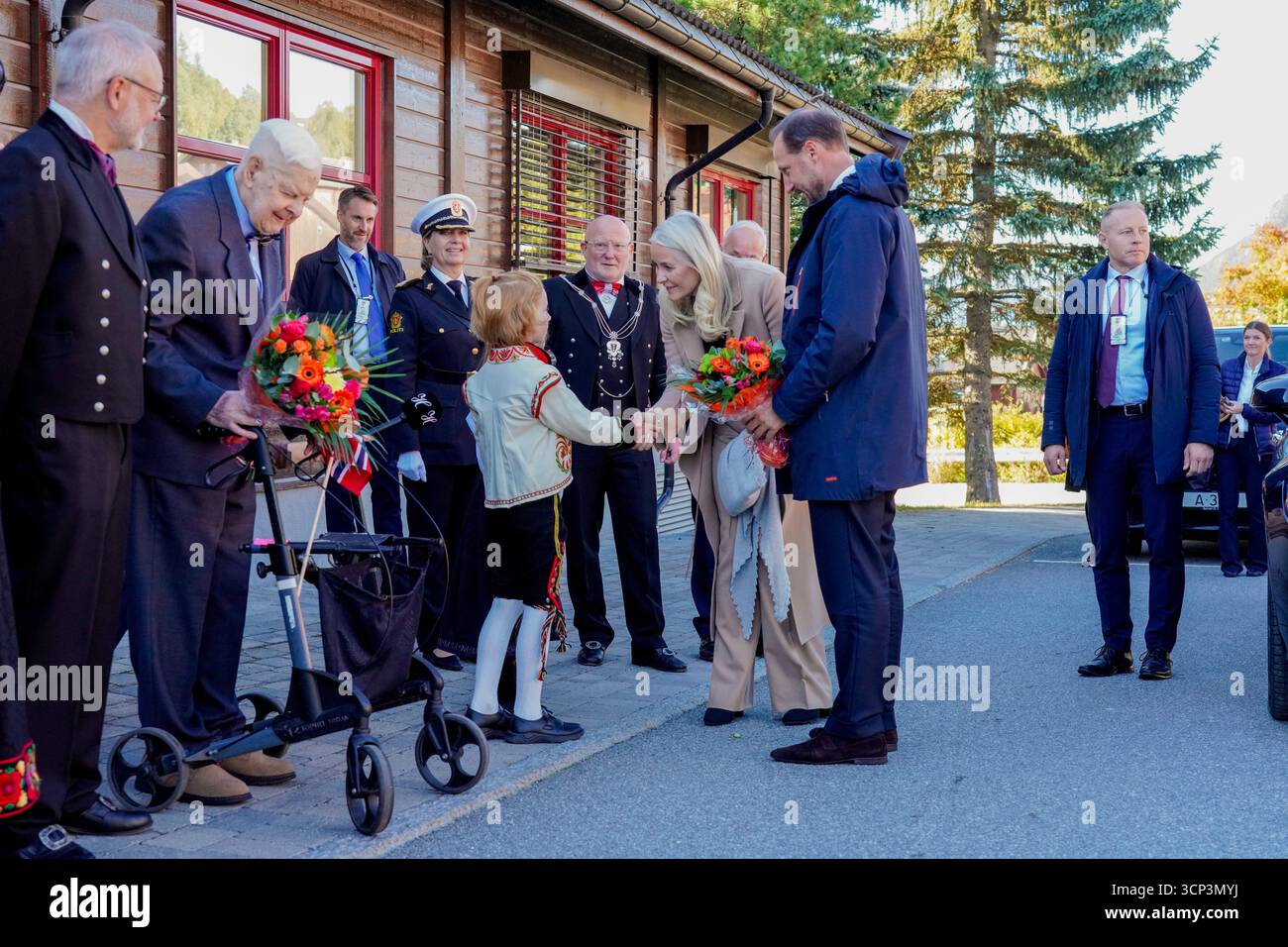 Ål 20250924. Crown Prince Haakon and Crown Princess Mette-Marit, who ...