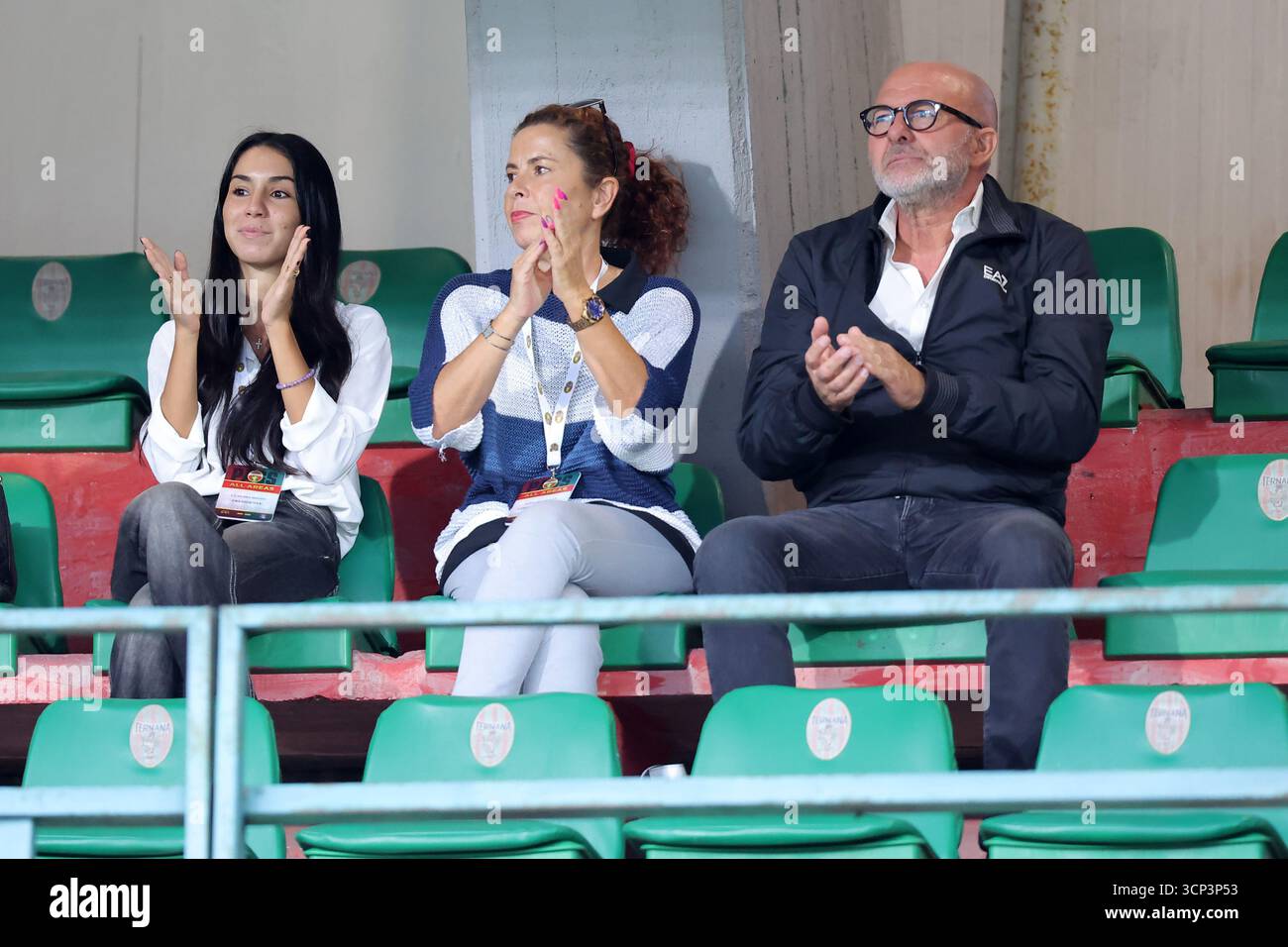 the president Caludia Rizzo (Ternana) ande Claudia Pucci in the stands ...