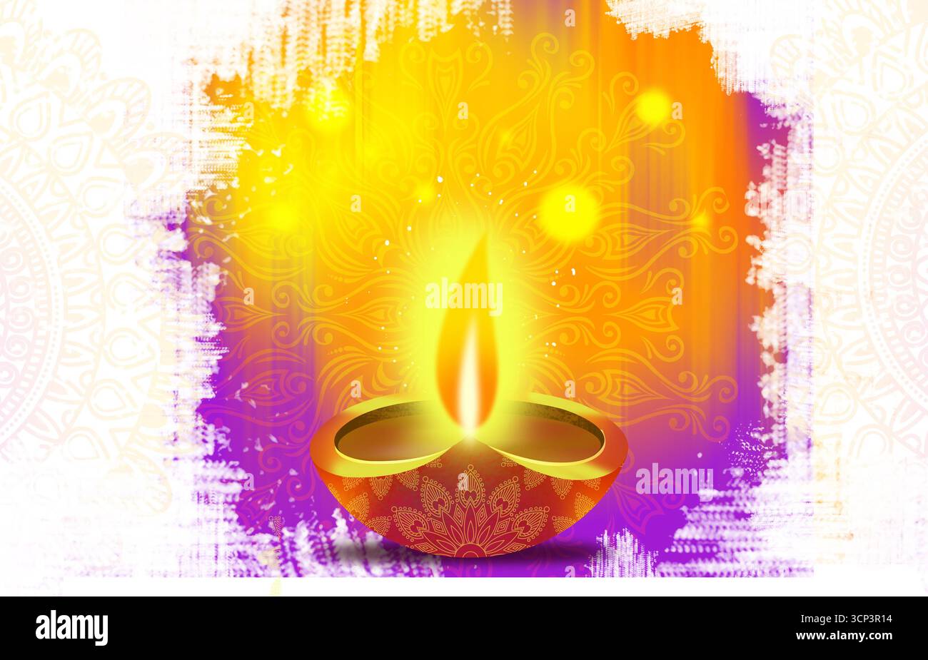 Diwali diyas happy deepawali card hi-res stock photography and images ...