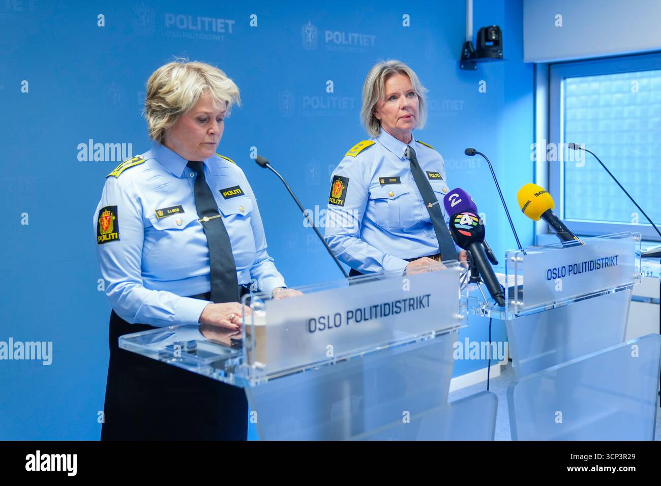 Oslo 20250924. Police Chief Ida Melbo Øystese and Police Inspector ...