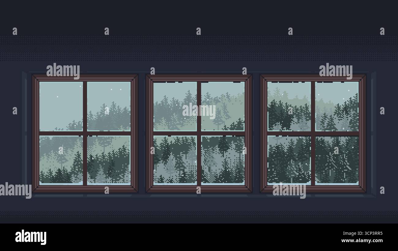 Static frame in snowy forest hi-res stock photography and images - Alamy