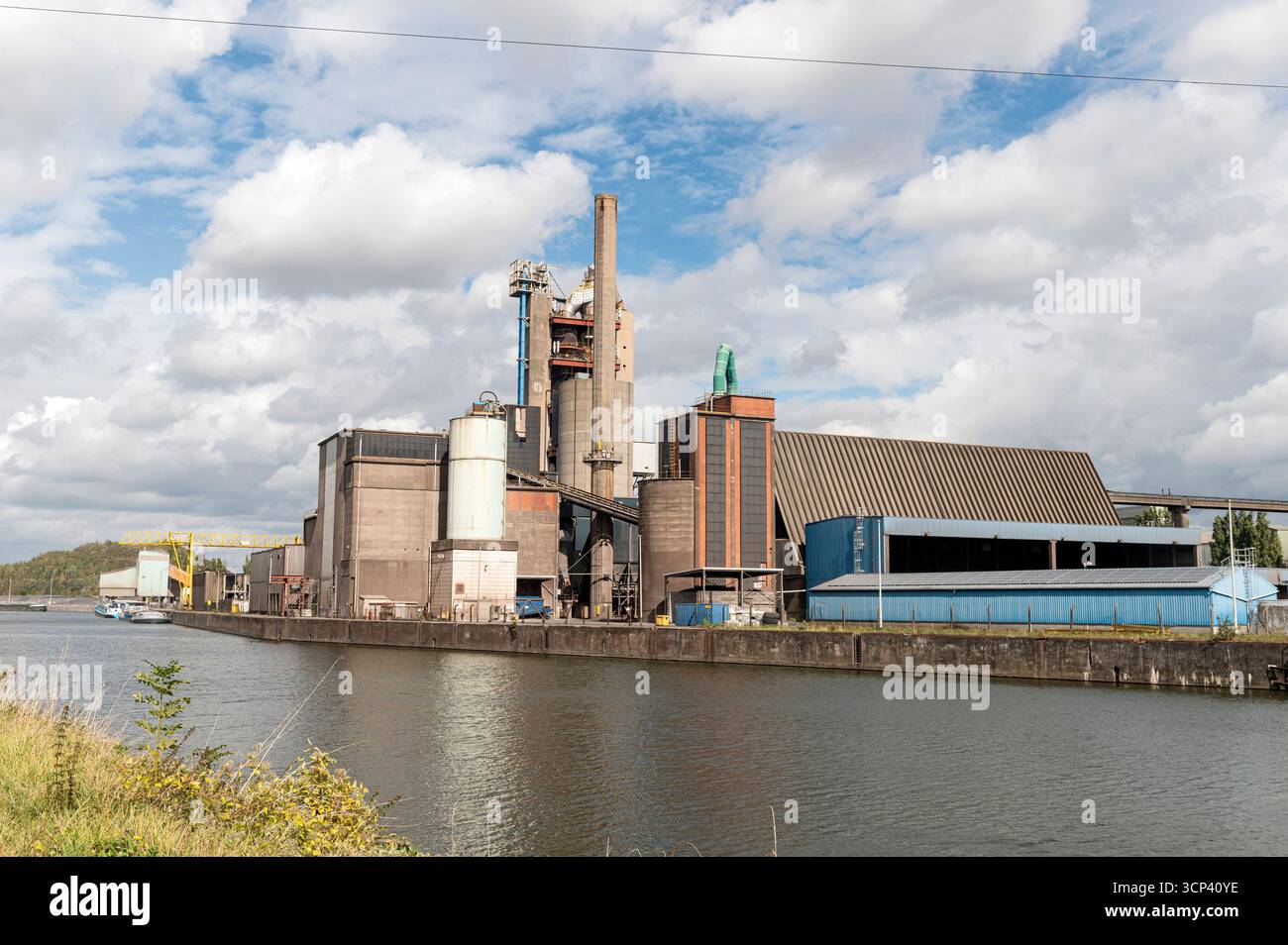 Antoing Belgium September 2025. CBR Antoing cement factory, part of the ...