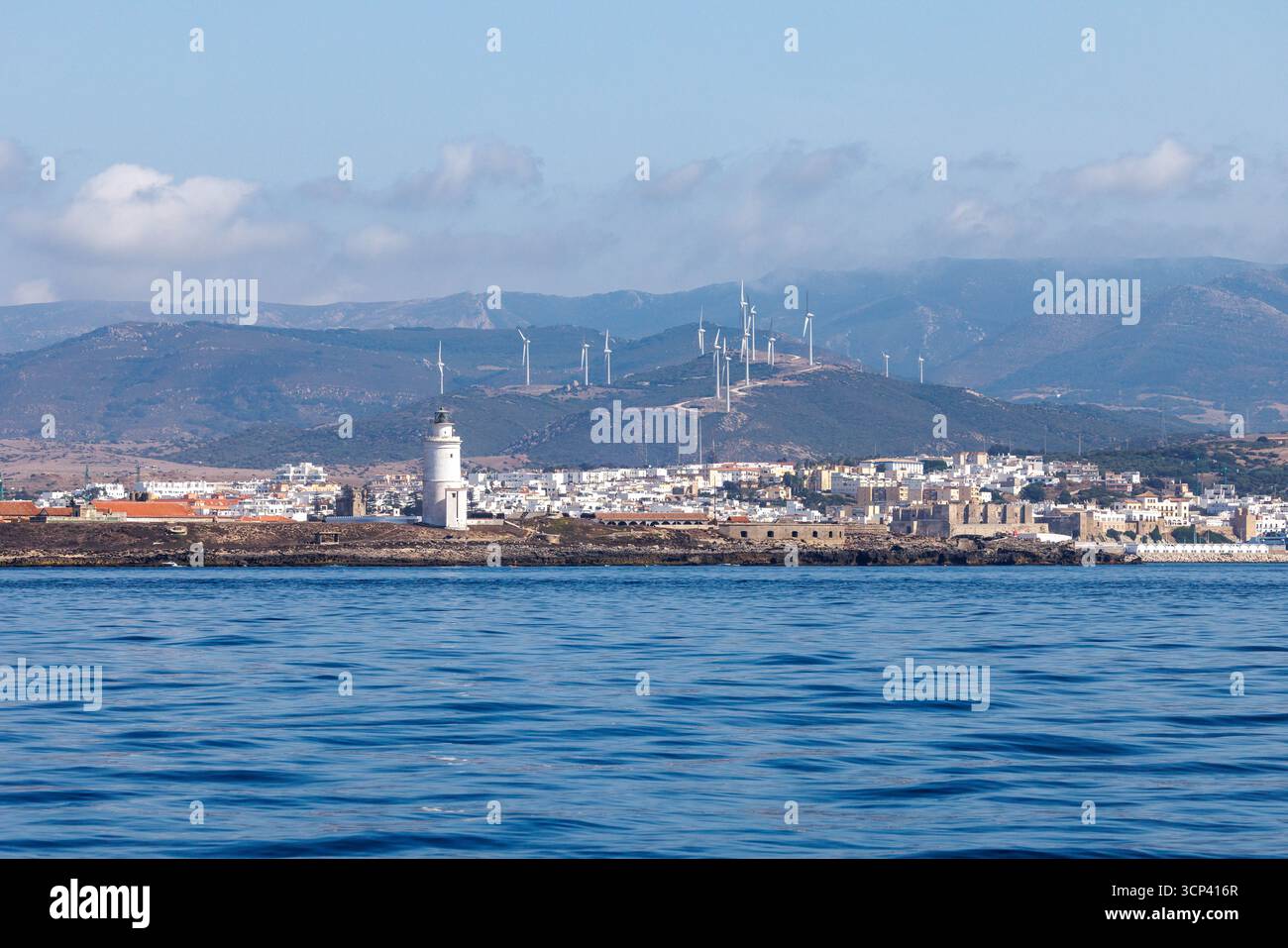 21 September 2025, Spain, Tarifa: View of the lighthouse "Faro de Punta ...