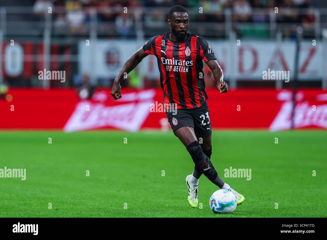 Fikayo Tomori of AC Milan seen in action during Coppa Italia 2025/26 ...