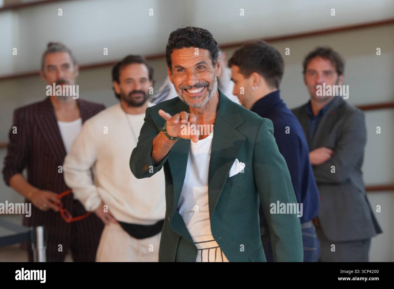 Actor Óscar Higares during the presentation of 'La Suerte' at the San ...