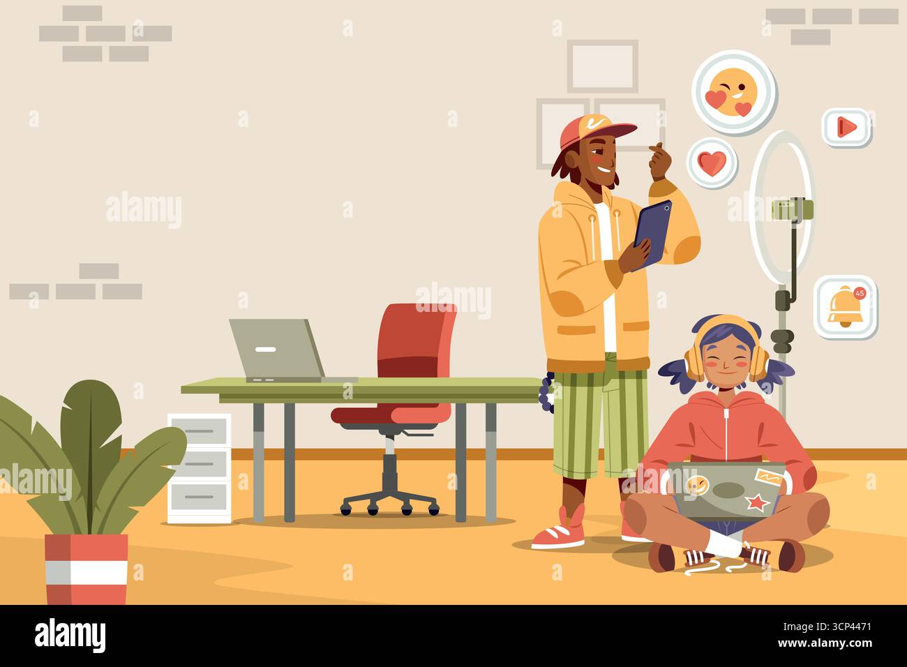 Gen z internet use Stock Vector Images - Alamy