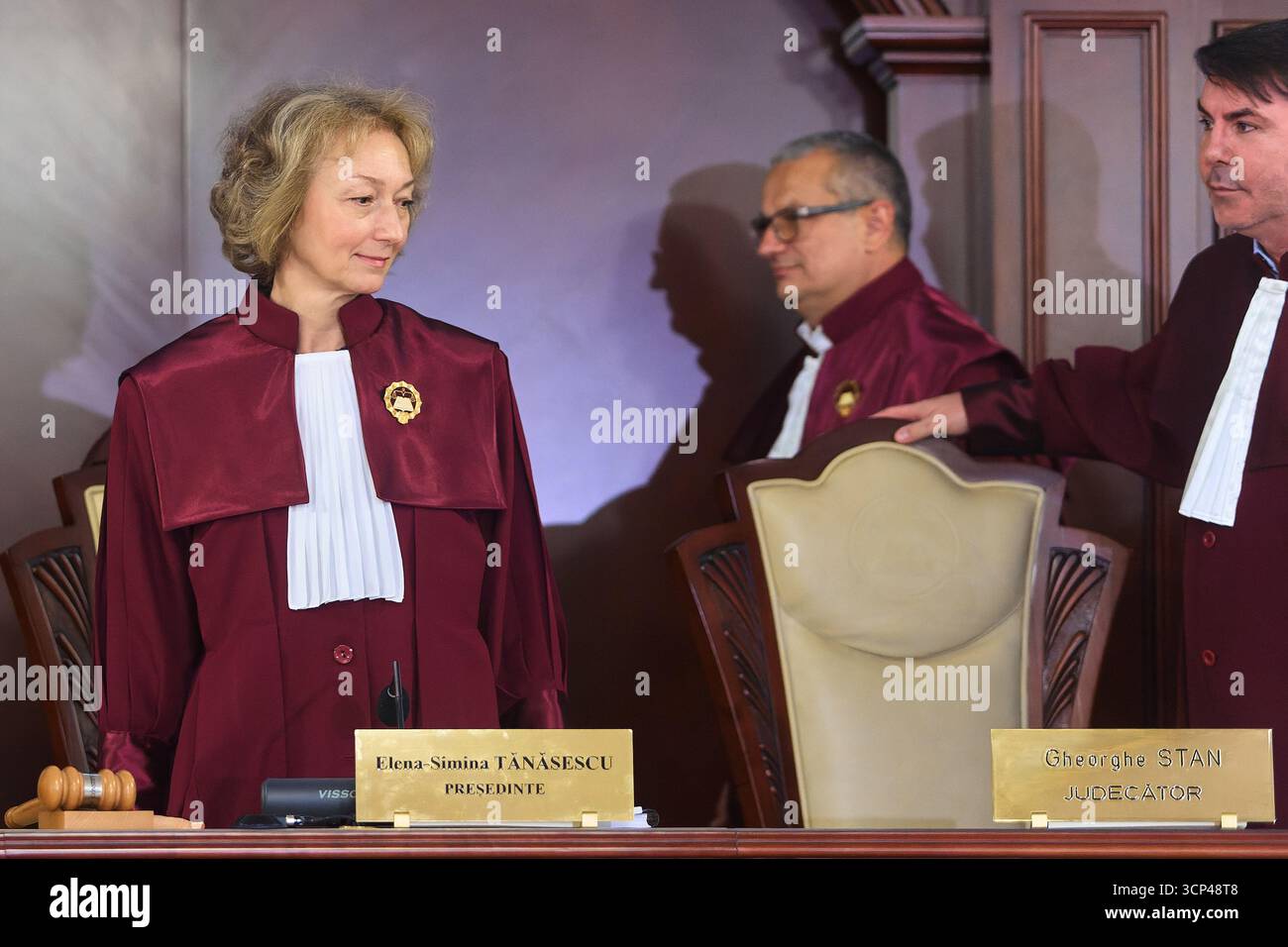 Bucharest, Romania. 24th Sep, 2025: Judges of the Constitutional Court ...