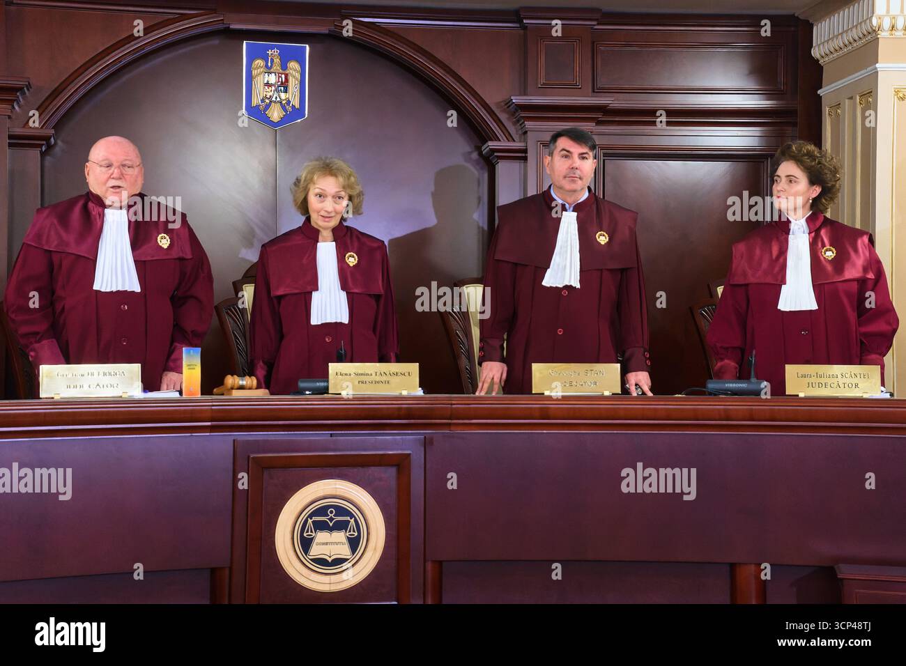 Bucharest, Romania. 24th Sep, 2025: Judges of the Constitutional Court ...