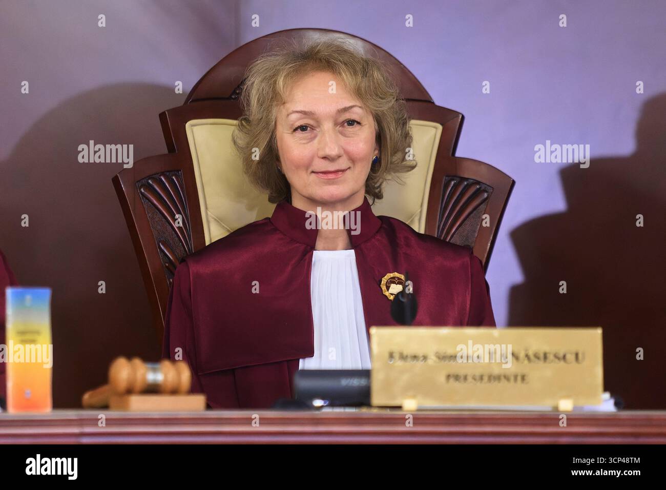 Bucharest, Romania. 24th Sep, 2025: President of the Constitutional ...