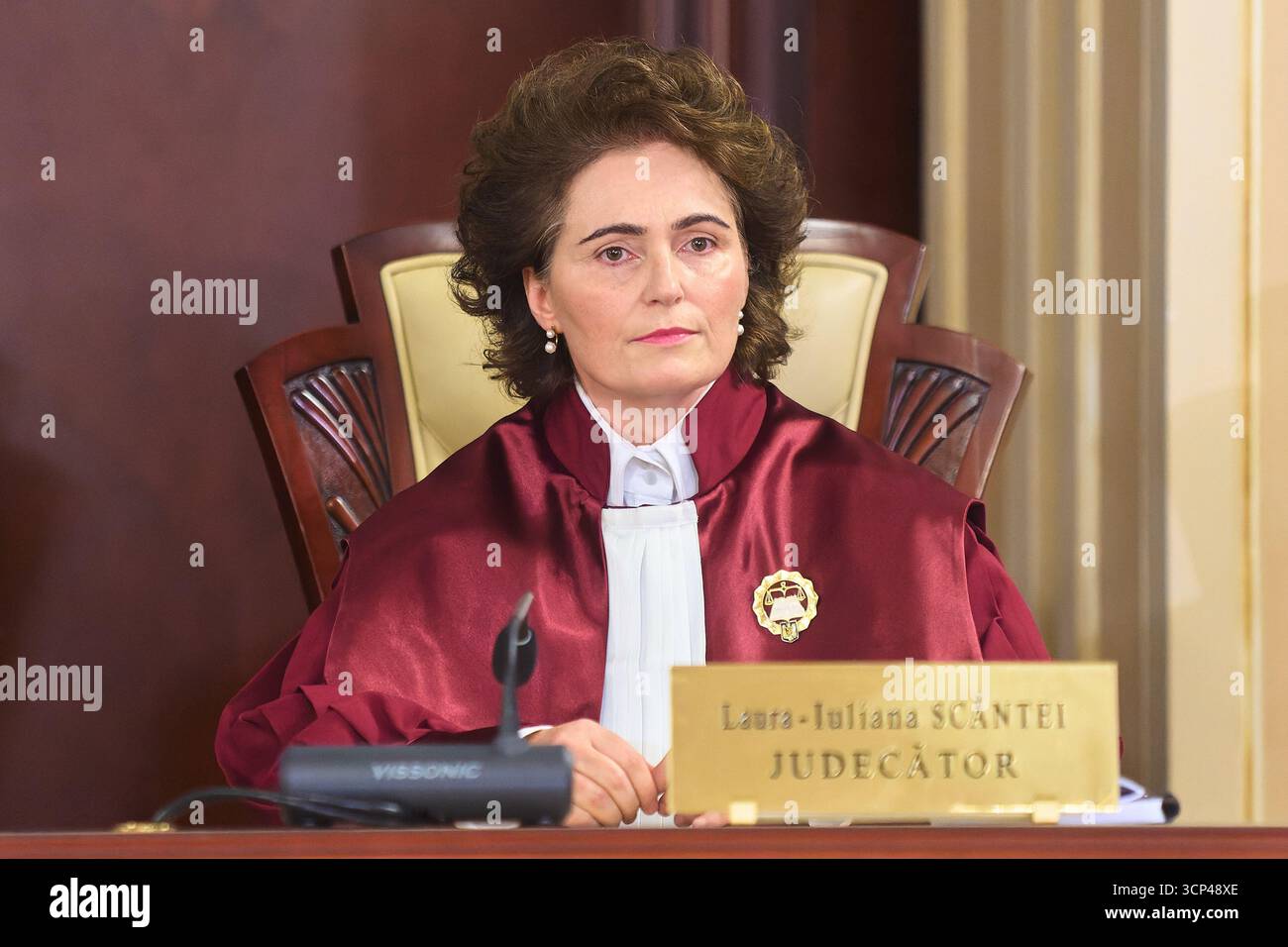 Bucharest, Romania. 24th Sep, 2025: Judge of the Constitutional Court ...