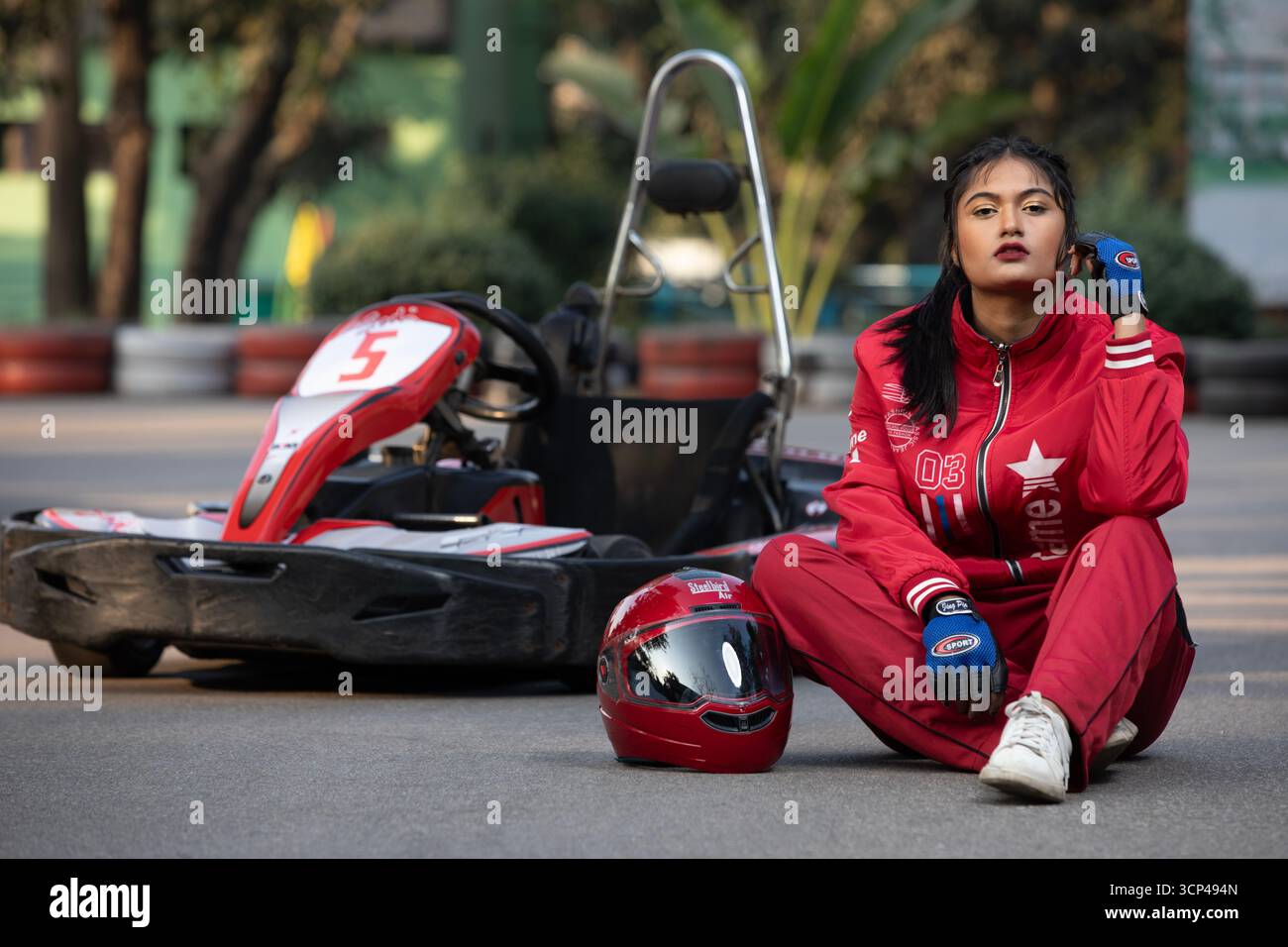Sports woman in tracksuit hi-res stock photography and images - Alamy