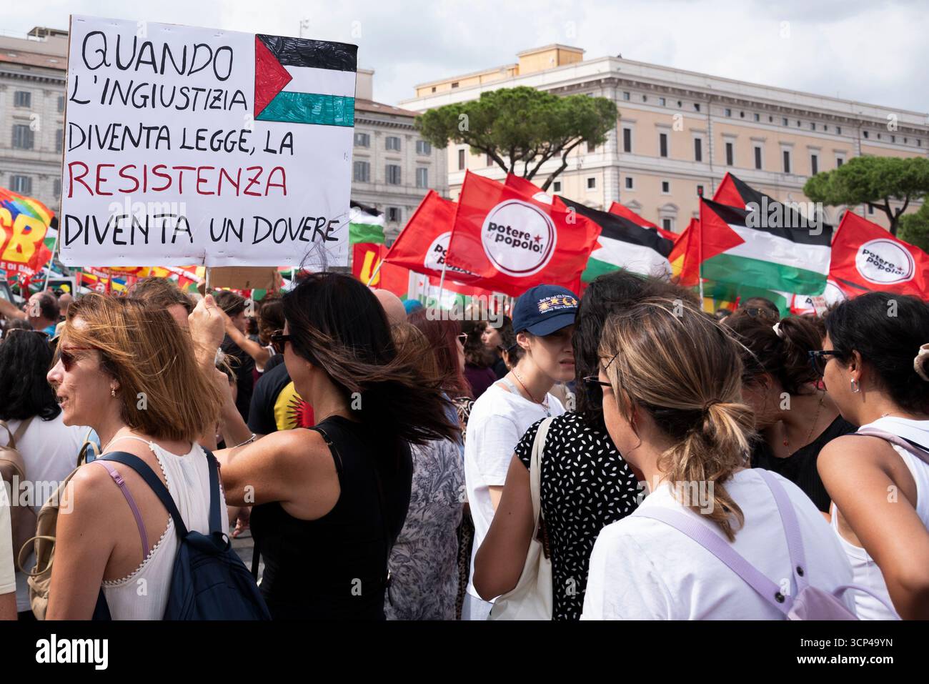Rome, Italy. General strike, shut everything down, in support of the ...