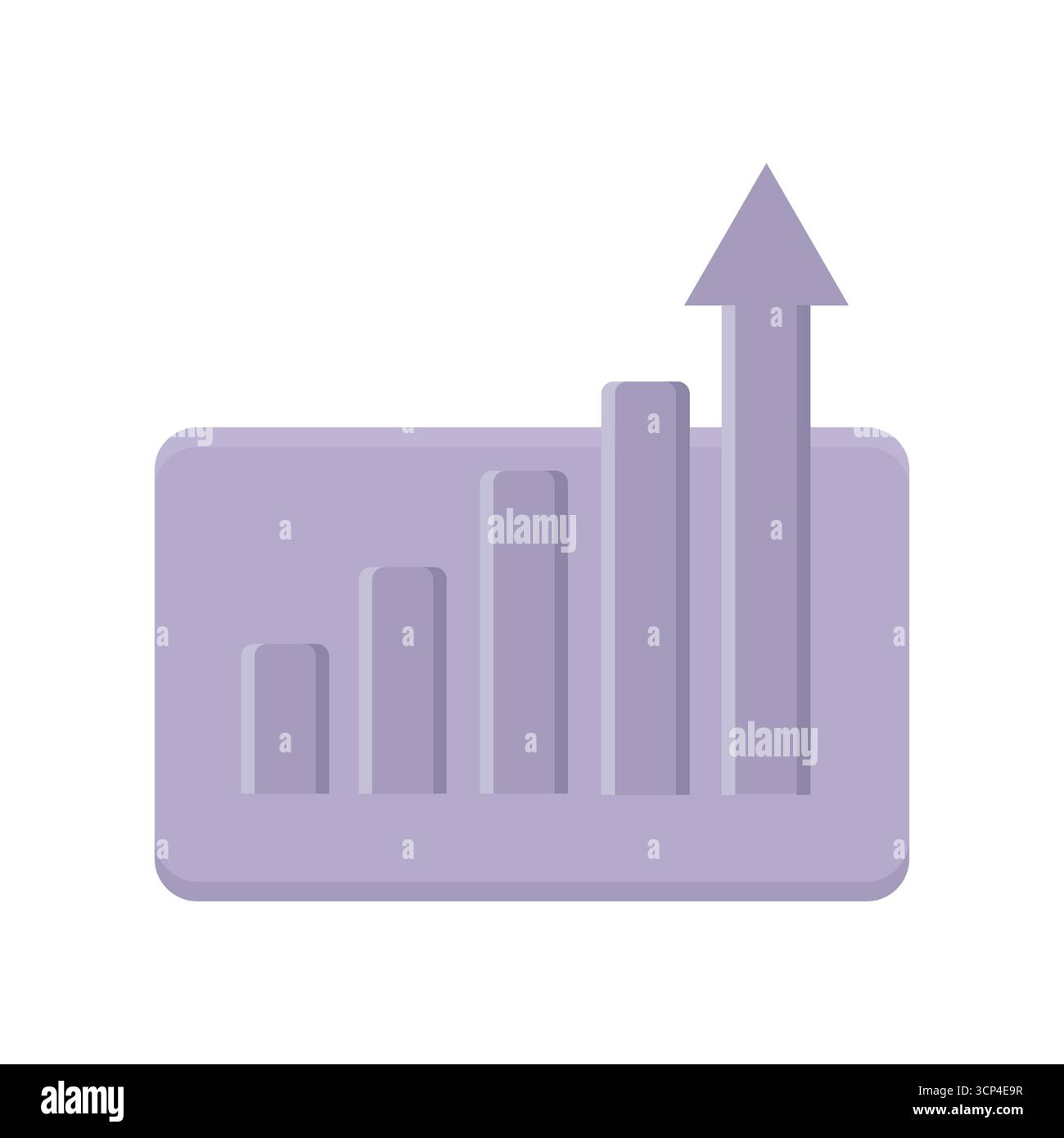 Growth chart icon. Financial increase graph. Bar diagram illustration ...