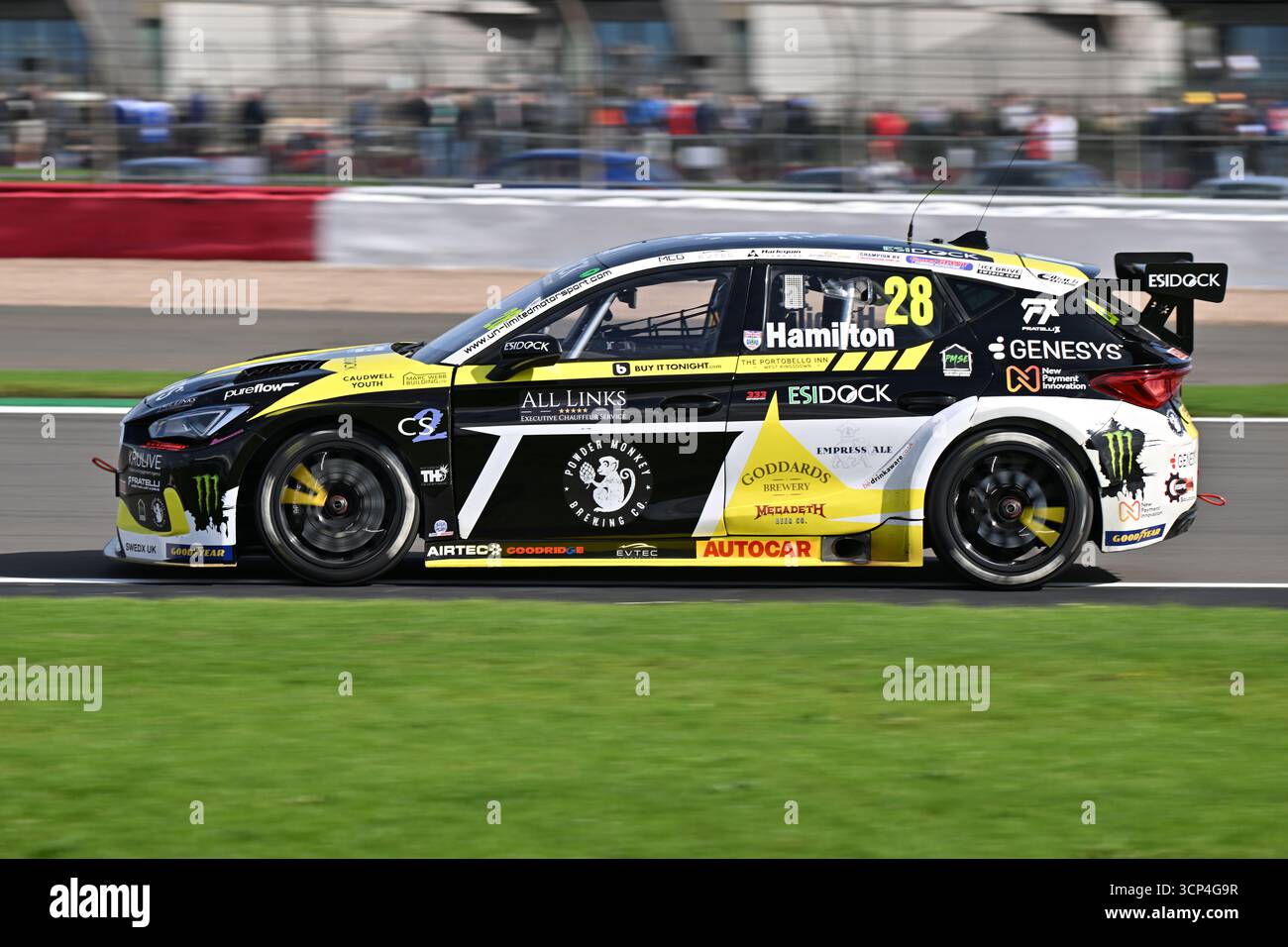 Nicolas Hamilton, Cupra Leon, Powder Monkey Brewing Co with Esidock ...