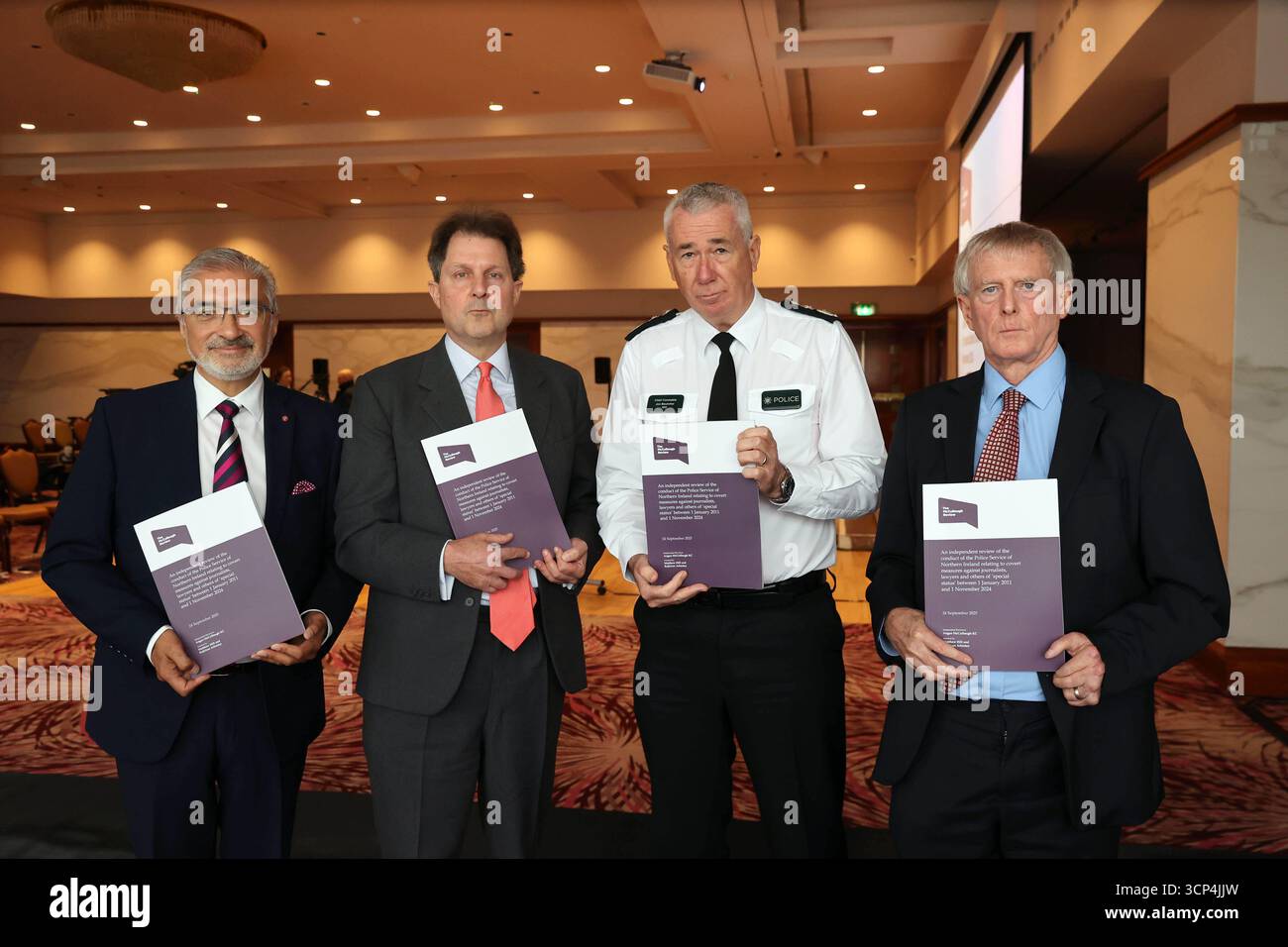 (left to right) Northern Ireland Policing Board Chair, Mukesh Sharma ...