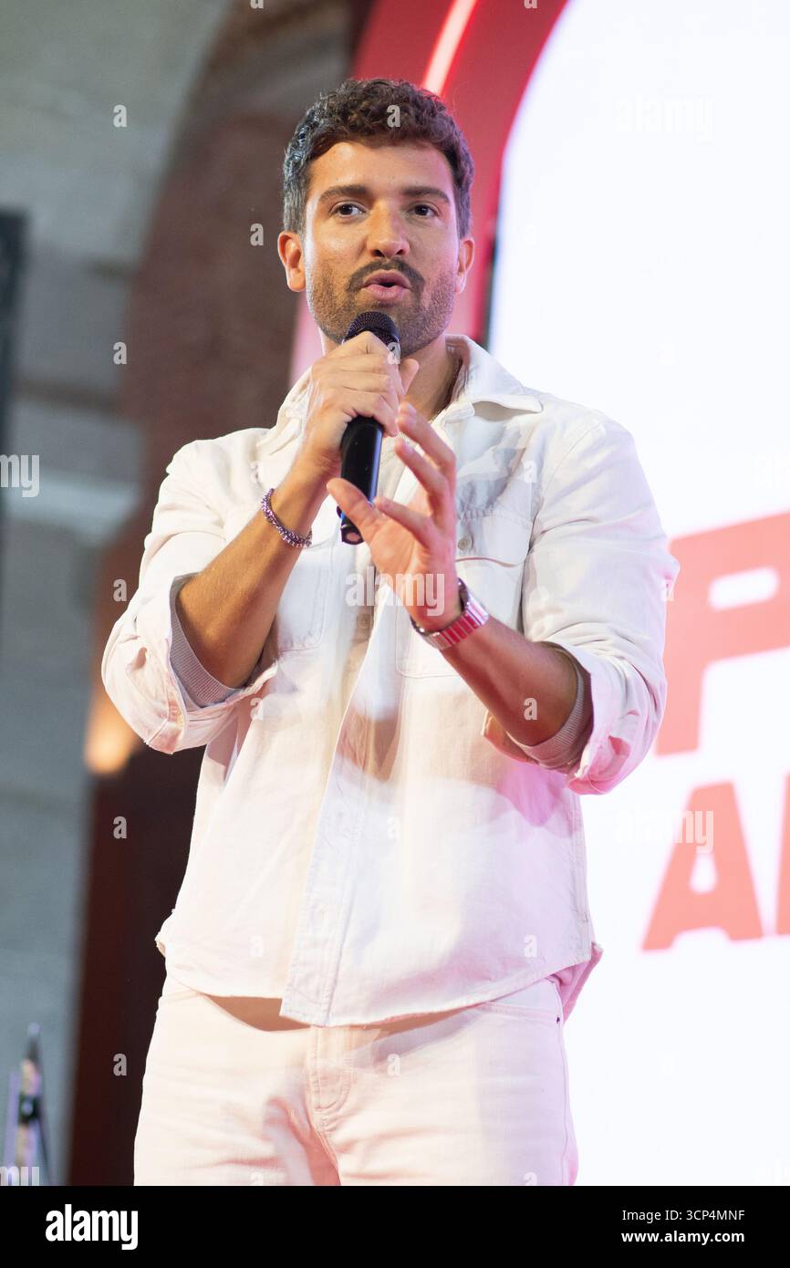 Pablo Alboran performs during the SMusic Festival concert at the Real ...