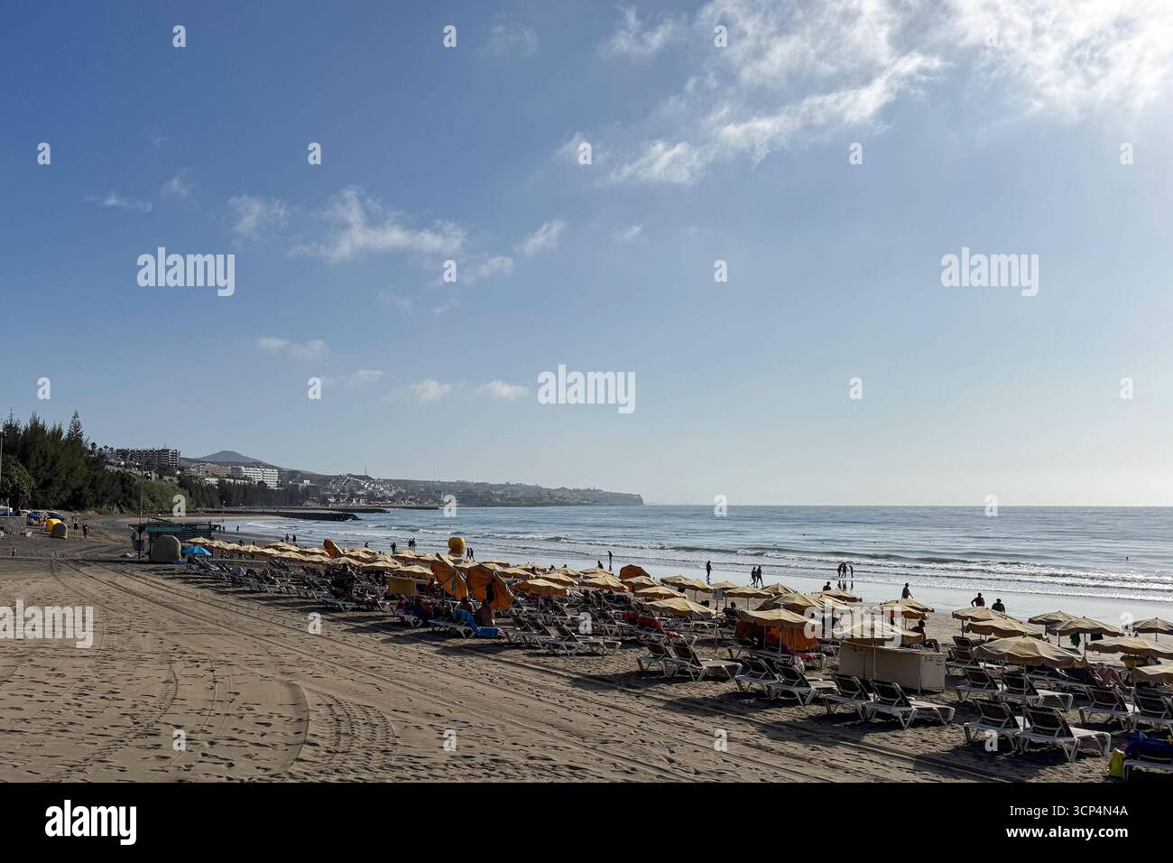 Beruehmter, beliebter Strand im Sueden von Gran Canaria und ein ...