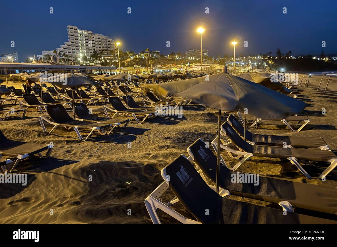 Beruehmter, beliebter Strand im Sueden von Gran Canaria und ein ...