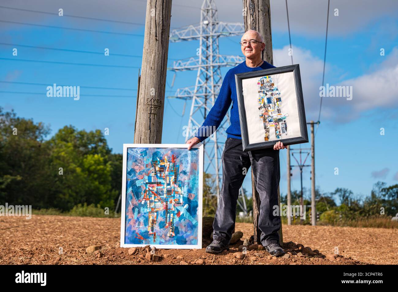 East Lothian, Scotland, UK, 24th September 2025. Artist Donald Busby ...