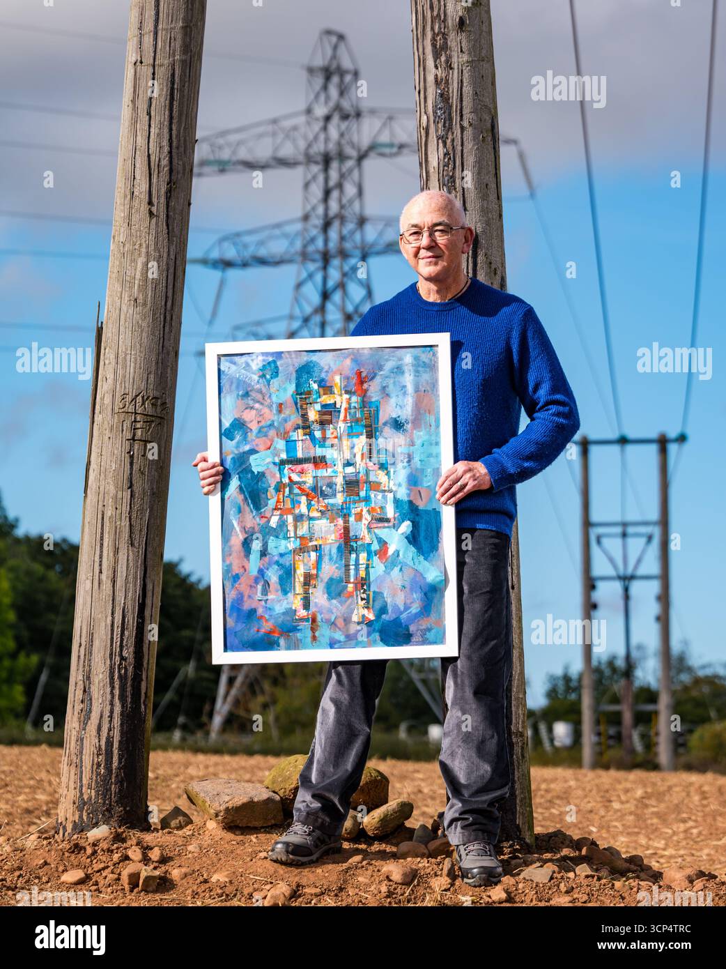 East Lothian, Scotland, UK, 24th September 2025. Artist Donald Busby ...