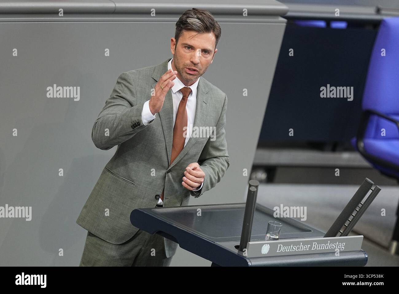 24 September 2025, Berlin: Jan Ralf Nolte (AfD) speaks in the general ...